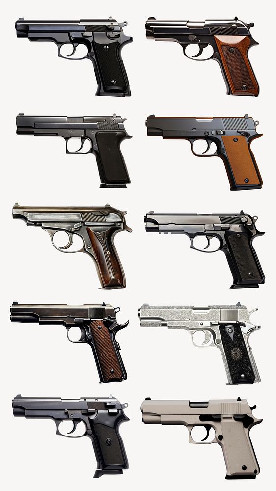 Pistol gun element set | Premium Photo - rawpixel
