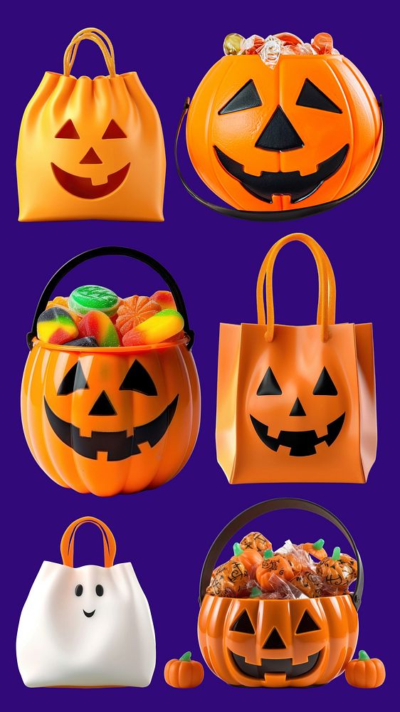 3d Halloween pumpkin bag design | Free Photo - rawpixel