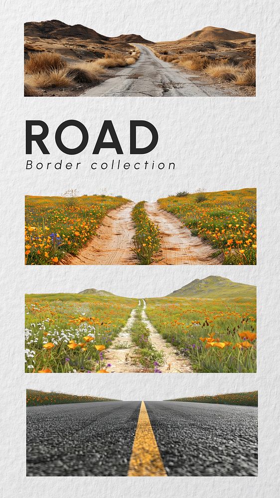 Road border element set | Free Photo - rawpixel