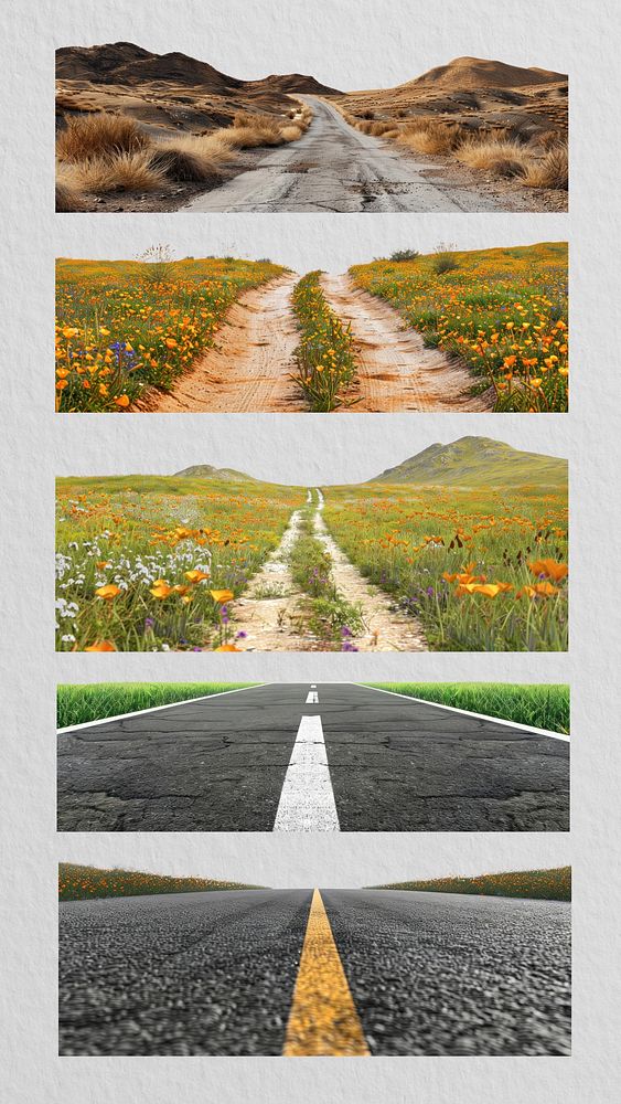 Road border element set | Free Photo - rawpixel