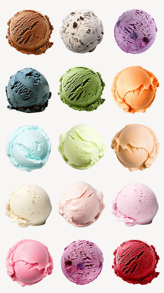 Ice cream element set | Free Photo - rawpixel