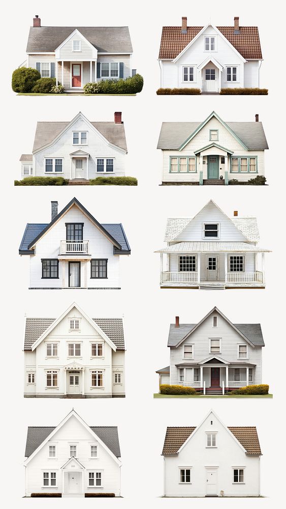 Vintage house element set | Free Photo - rawpixel