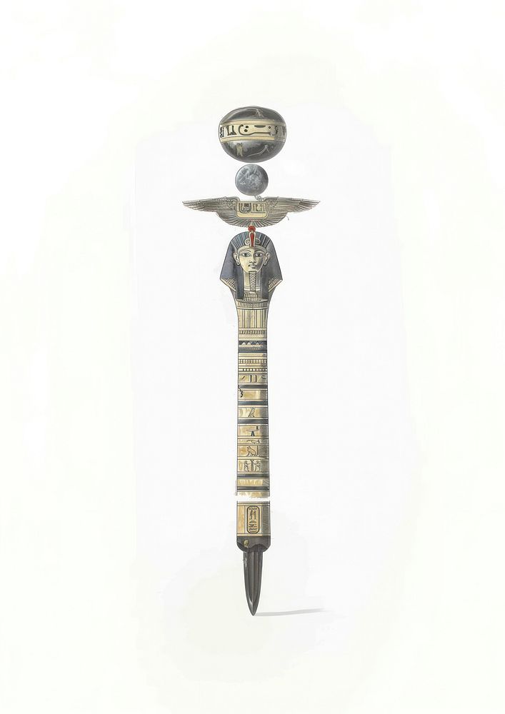 Ancient Egyptian ceremonial scepter illustration | Free Photo ...