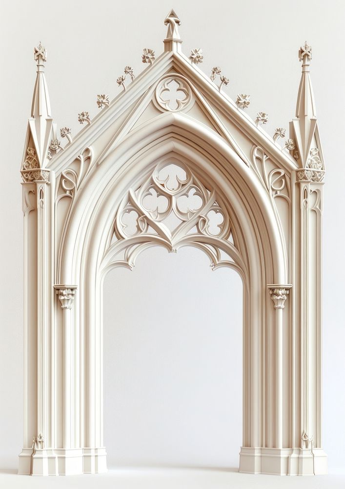 Gothic architectural arch design | Free Photo Illustration - rawpixel