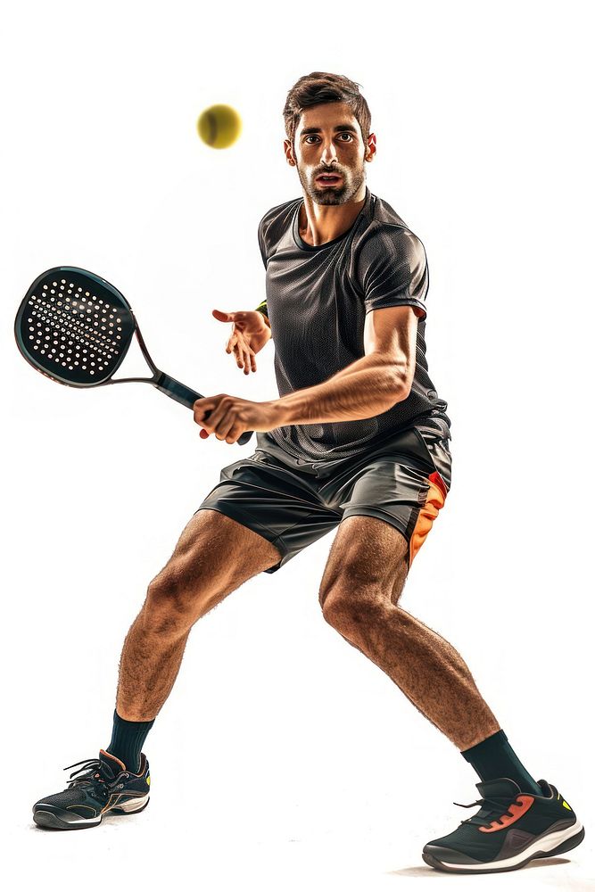 Man playing padel tennis person | Free Photo - rawpixel
