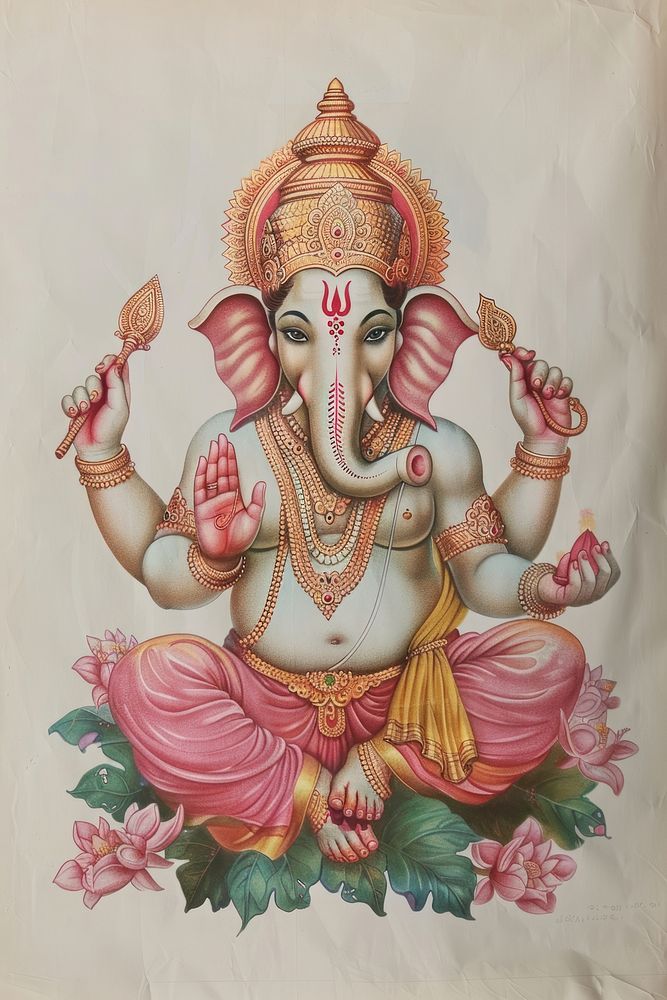 Vibrant Hindu deity illustration | Premium Photo Illustration - rawpixel