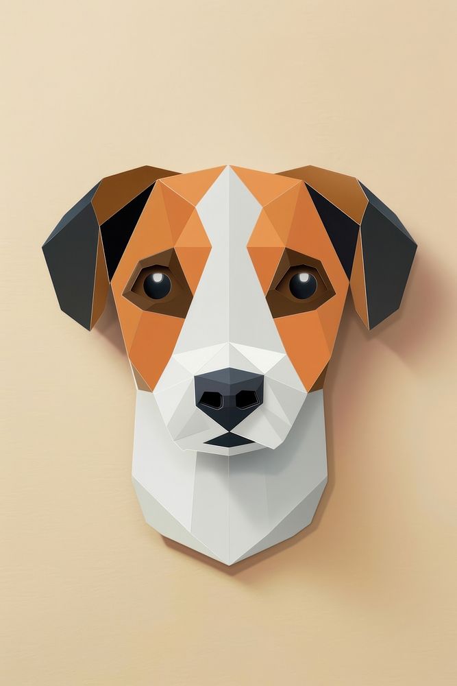 Geometric dog face illustration | Free Photo Illustration - rawpixel