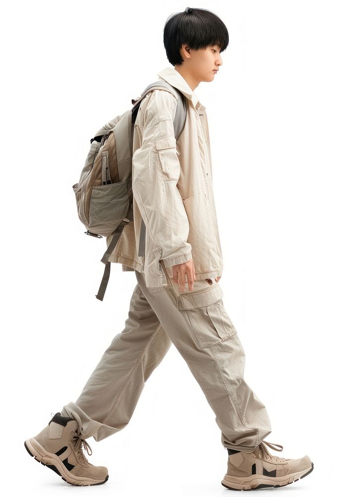 Stylish beige hiking outfit | Free Photo - rawpixel