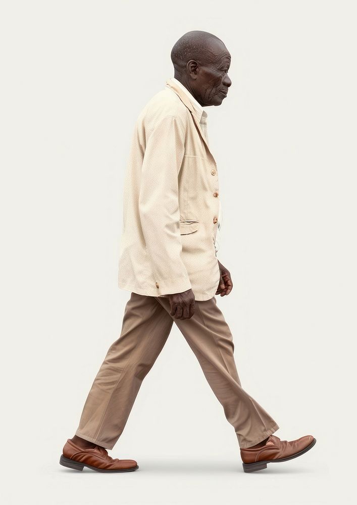Elderly man walking side profile | Free Photo - rawpixel