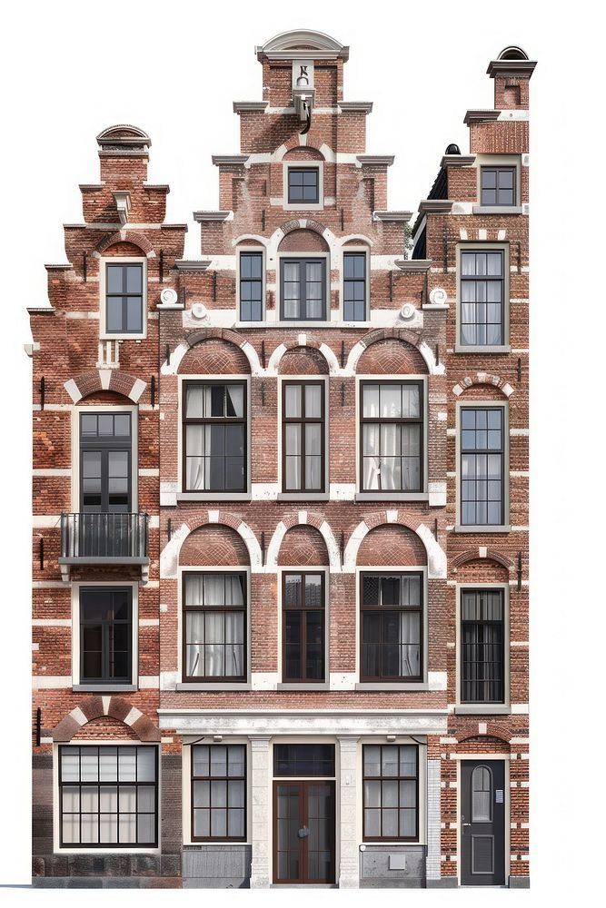 Historic Dutch brick architecture facade | Free Photo - rawpixel