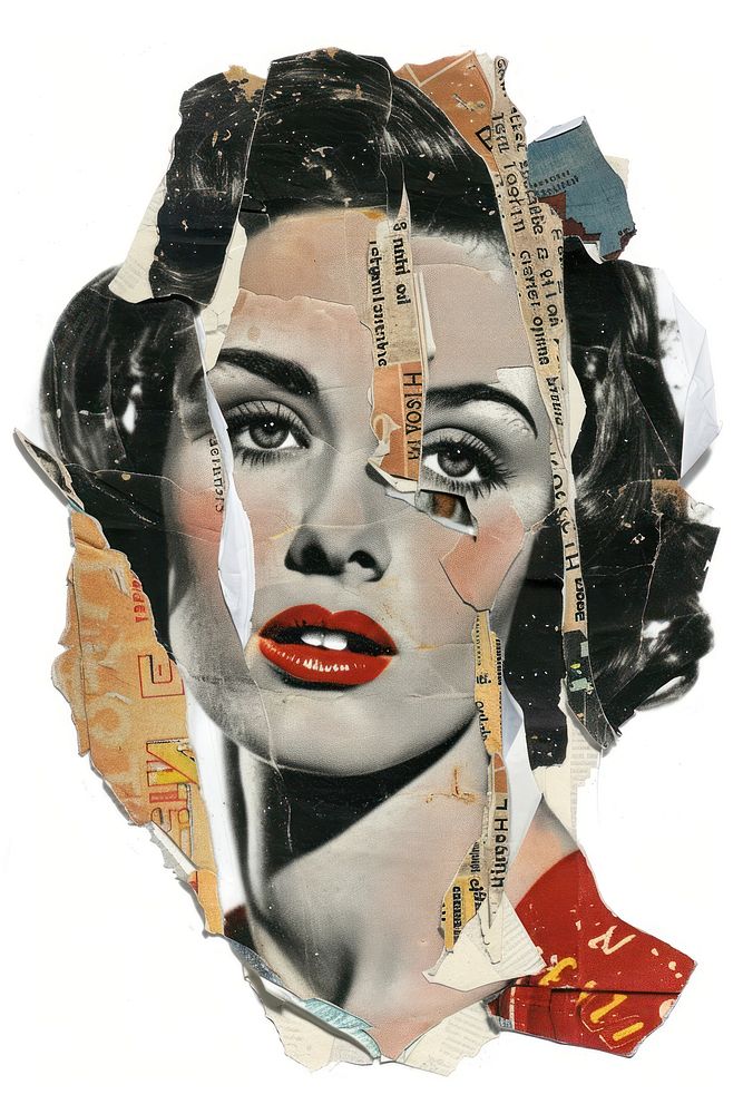 Vintage collage portrait art | Free Photo Illustration - rawpixel