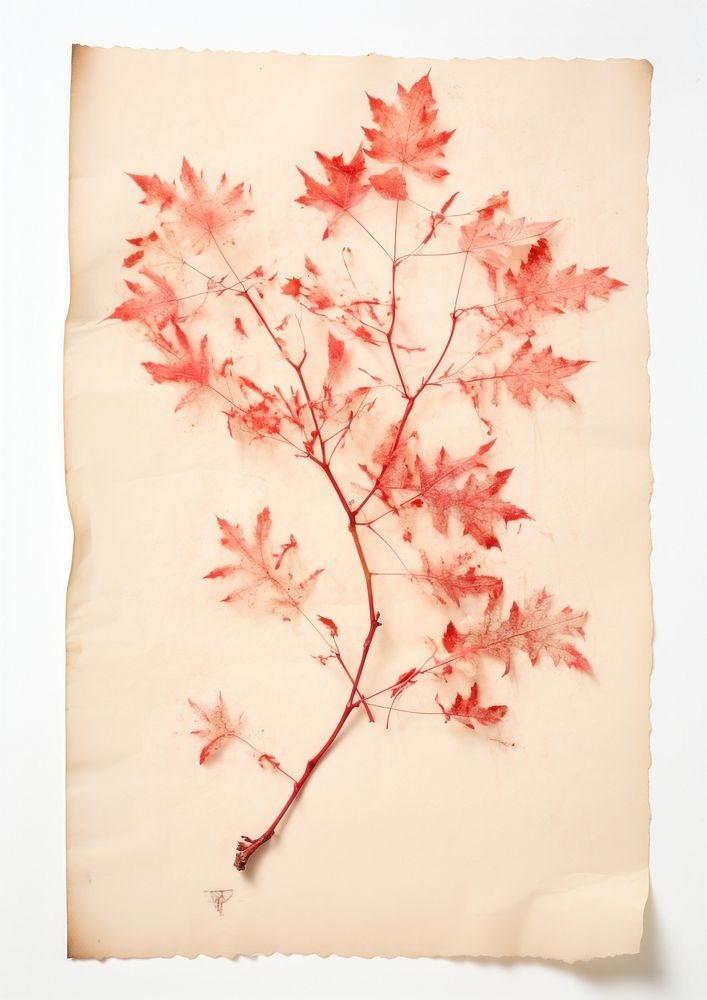 Delicate red maple leaf print | Free Photo - rawpixel