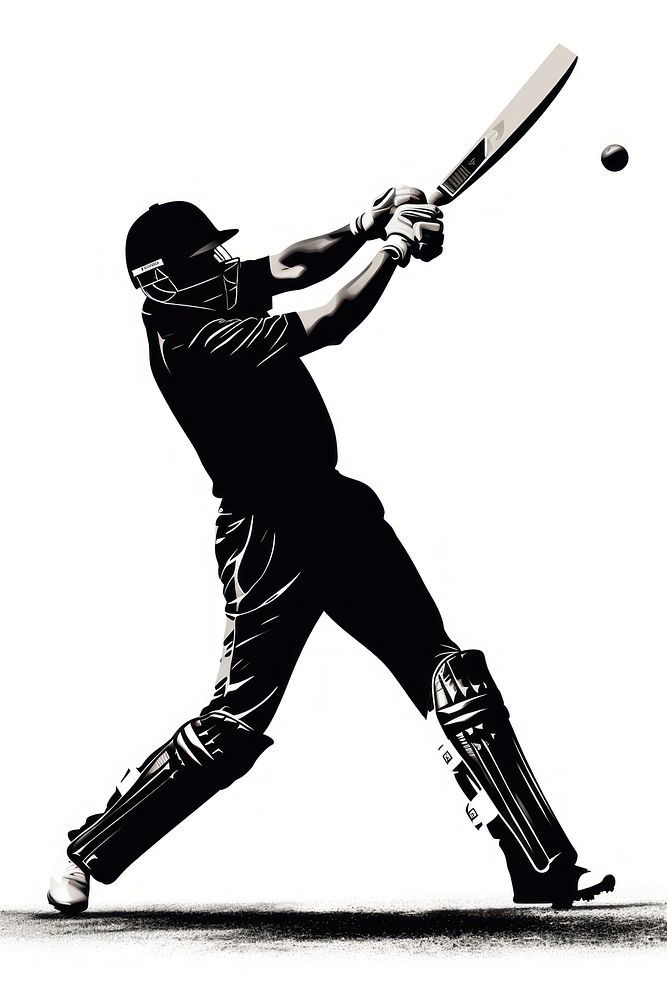 Cricket player hitting ball | Premium Photo Illustration - rawpixel