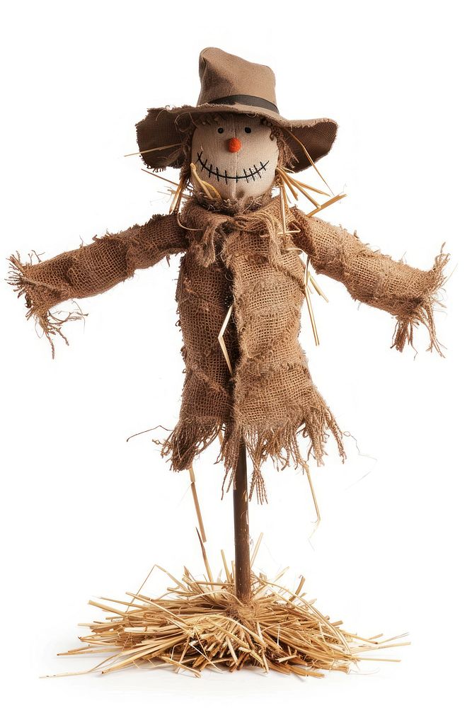 Rustic scarecrow with burlap clothing | Free Photo - rawpixel
