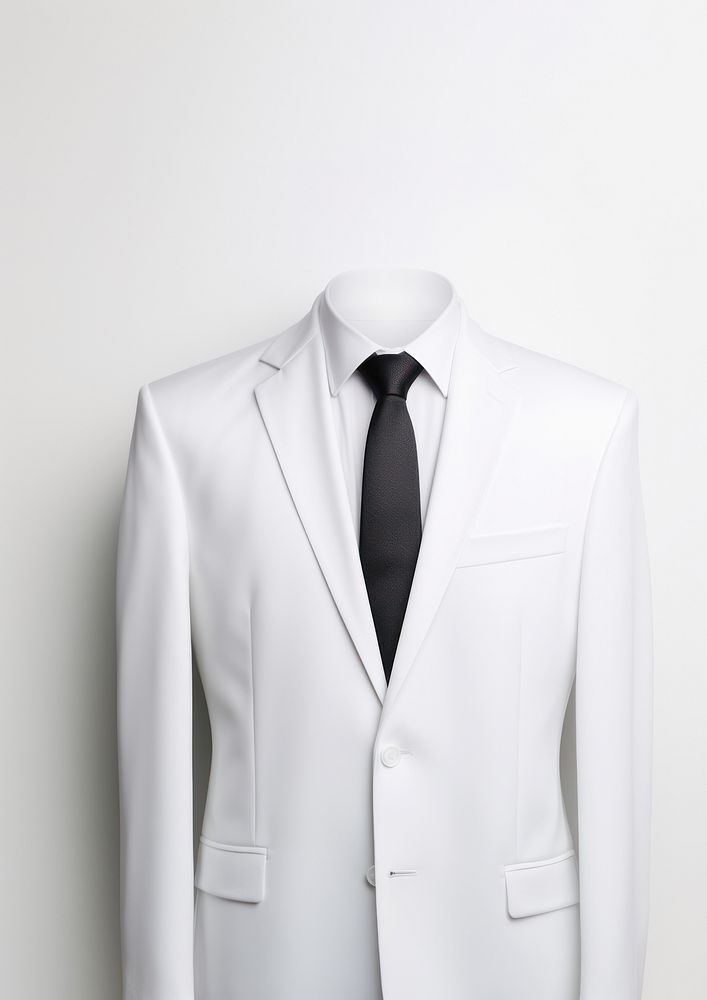 Elegant white suit black tie | Free Photo - rawpixel