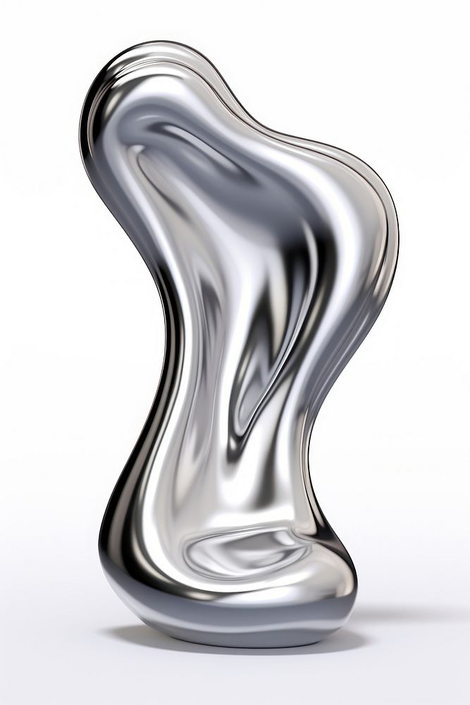Abstract metallic fluid sculpture | Free Photo Illustration - rawpixel