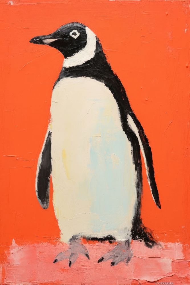 Colorful penguin painting art | Free Photo Illustration - rawpixel