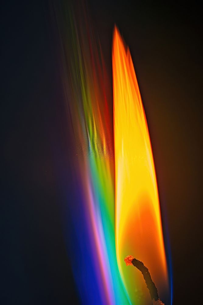 Colorful flame in dark background | Free Photo - rawpixel