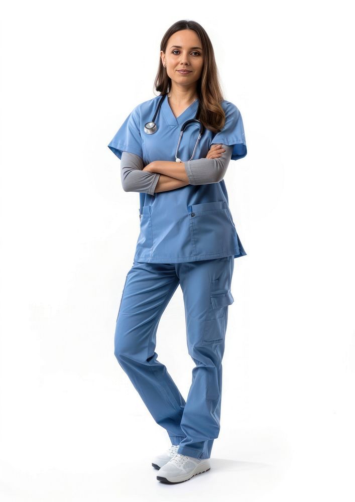 Confident nurse in blue scrubs | Free Photo - rawpixel