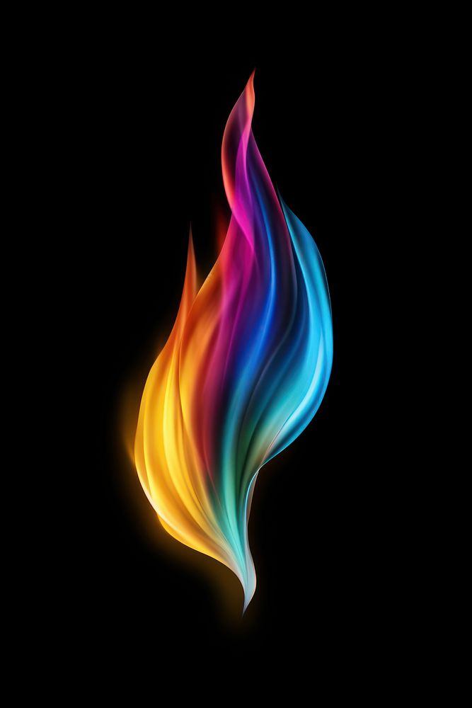Vibrant abstract colorful flame design | Free Photo - rawpixel