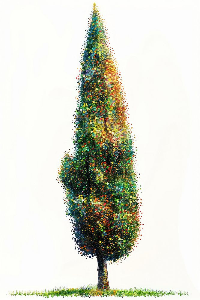Mediterranean cypress tree christmas festival | Free Photo Illustration ...