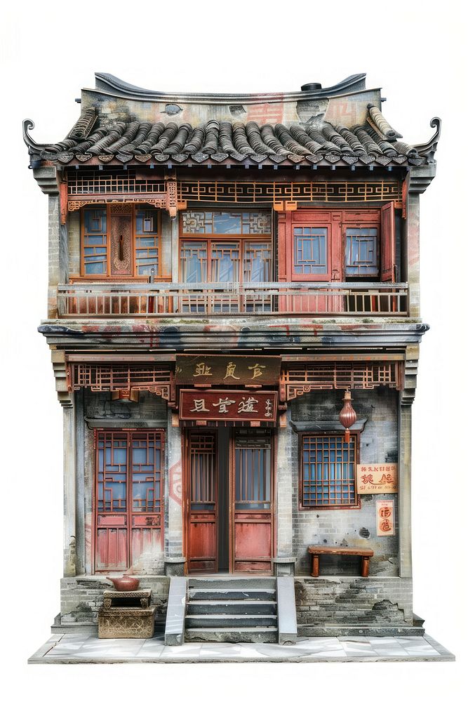 Traditional Chinese architectural facade | Free Photo - rawpixel