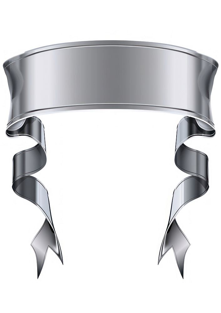 Elegant silver ribbon banner illustration | Free Photo Illustration ...