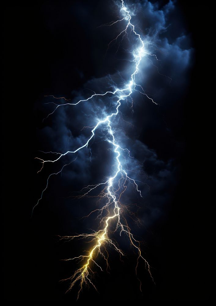 Electric storm bolt night sky | Free Photo - rawpixel