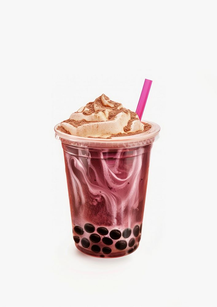 boba pink tea beverage bottle | Free Photo Illustration - rawpixel