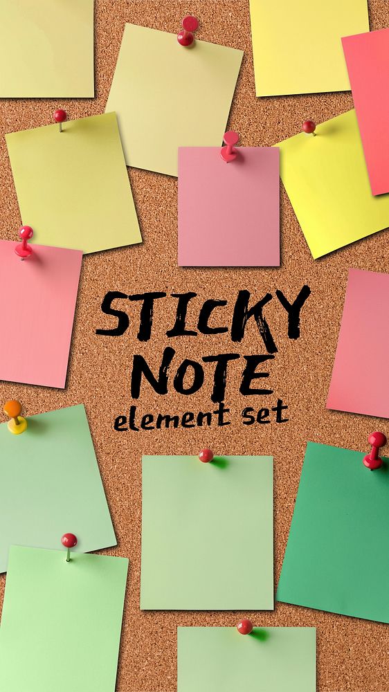 Sticky note element set | Free Photo - rawpixel