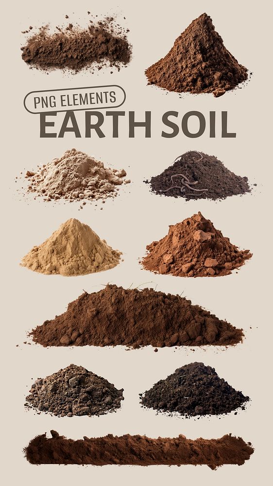 Soil element set | Free Photo - rawpixel