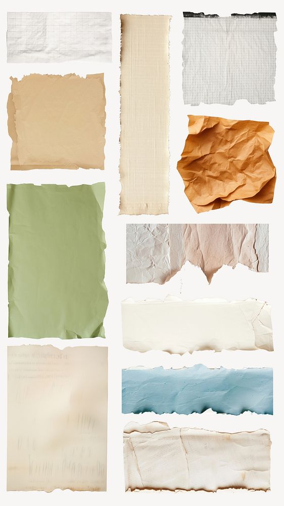 Torn paper element set | Free Photo - rawpixel