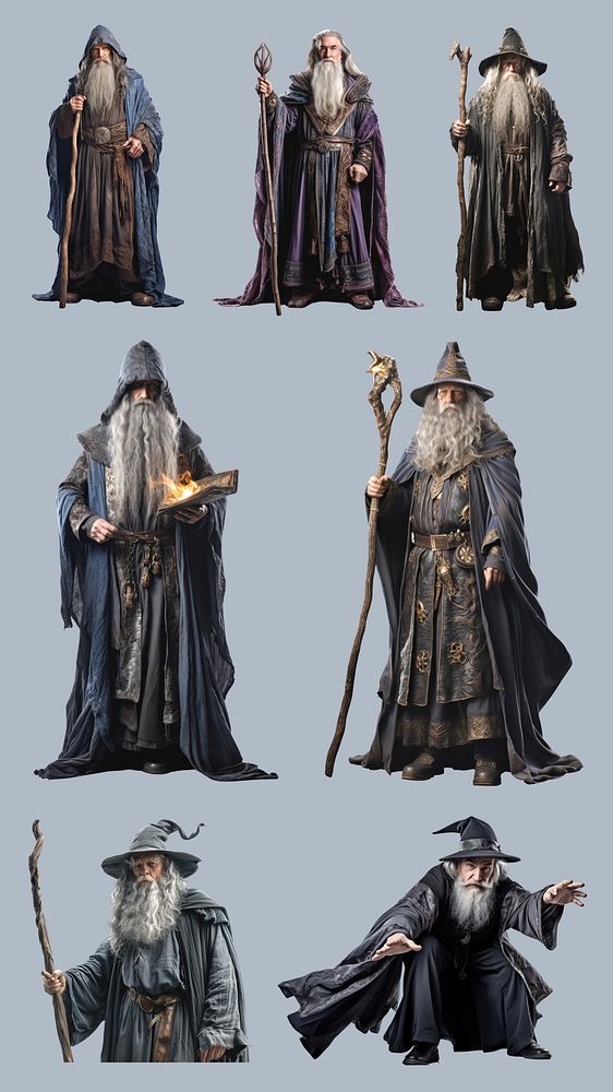 Wizard design element set | Free Photo - rawpixel