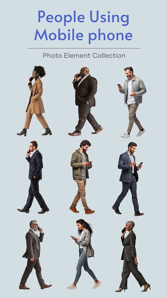 Diverse people using phones element | Free Photo - rawpixel