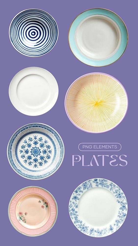 Flatlay plate element set | Free Photo - rawpixel