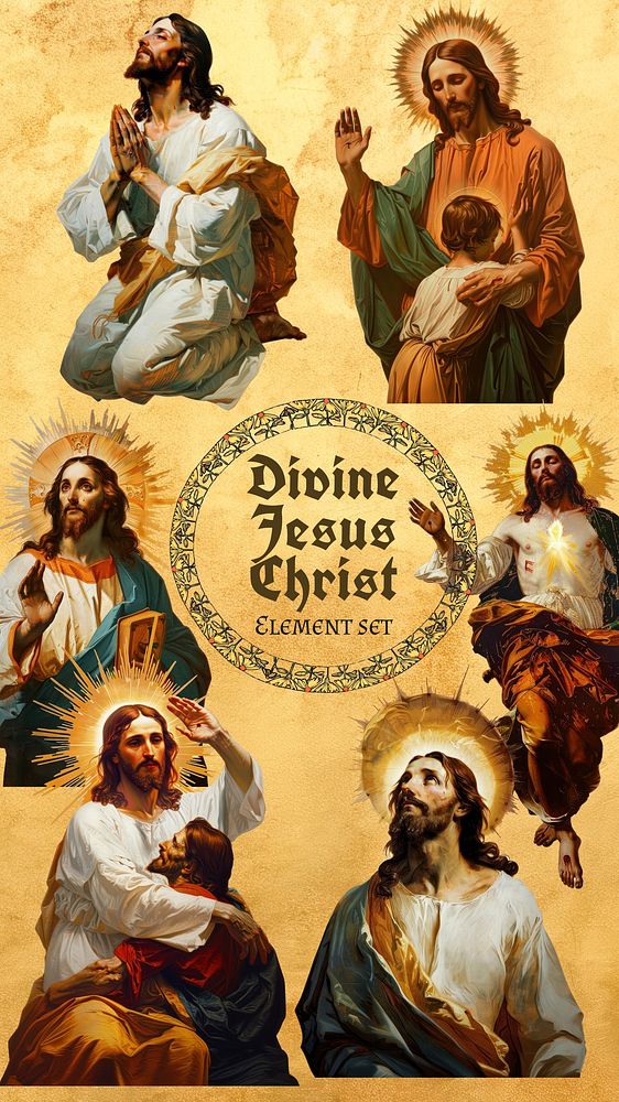 Devine Jesus Christ element set | Free Photo - rawpixel
