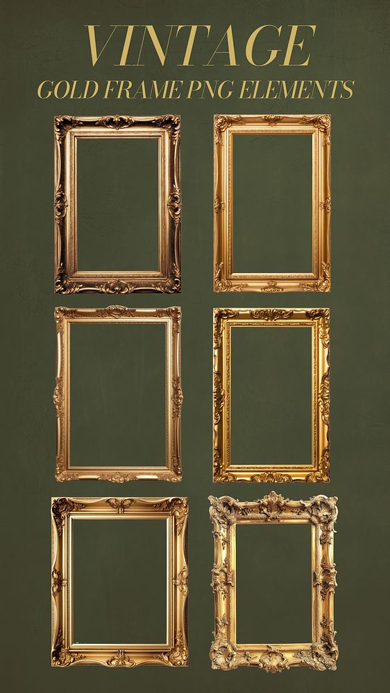 Vintage gold frame design element | Free Photo - rawpixel