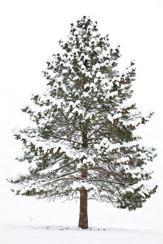 Snow-covered evergreen tree winter landscape | Free Photo - rawpixel