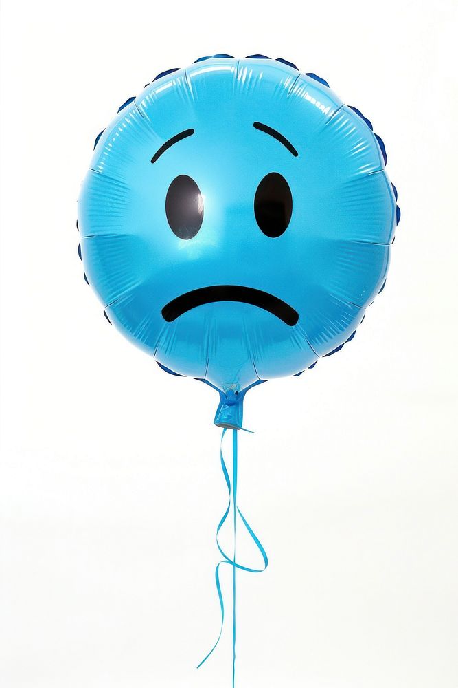 Sad blue emoji balloon | Free Photo - rawpixel