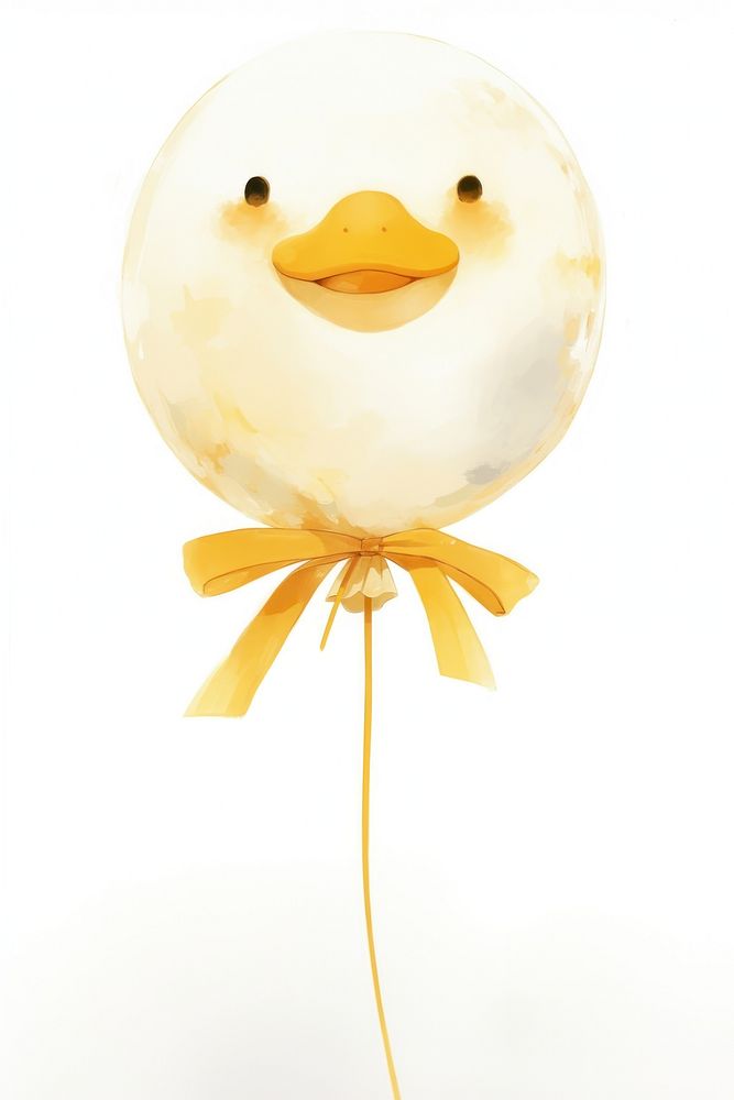 Cute duck balloon illustration | Free Photo Illustration - rawpixel