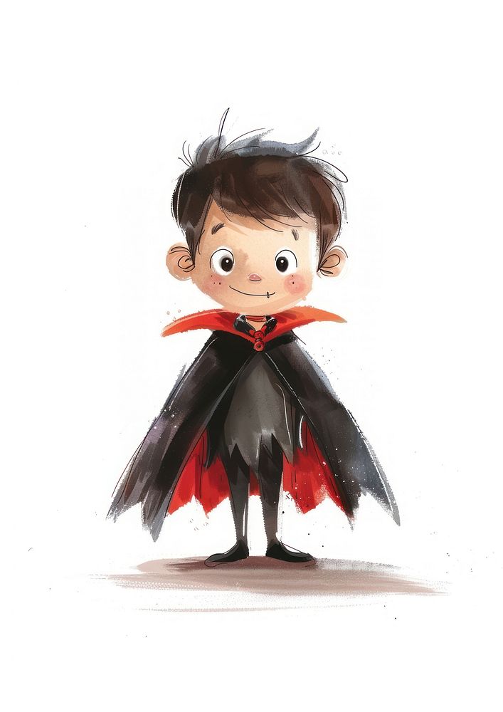 Cute child vampire illustration | Premium Photo Illustration - rawpixel