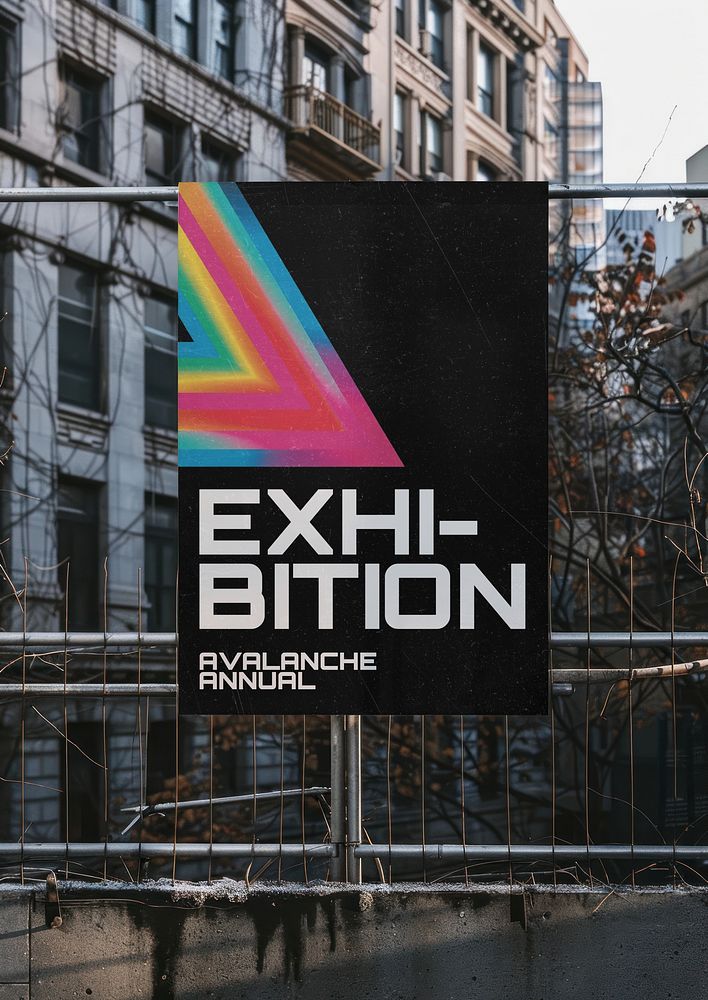 Colorful exhibition poster outdoors | Premium Photo - rawpixel