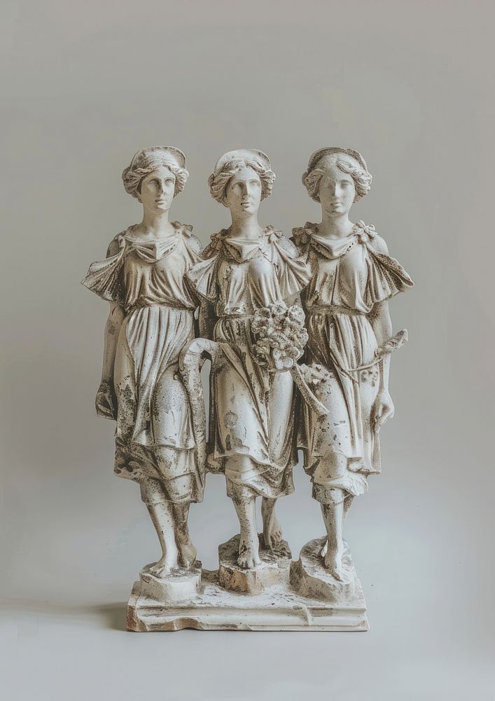 Three classical stone statues together. | Free Photo - rawpixel