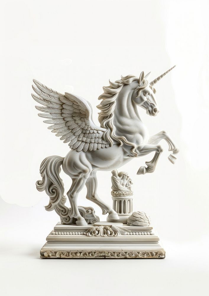 Elegant mythical unicorn sculpture | Free Photo - rawpixel