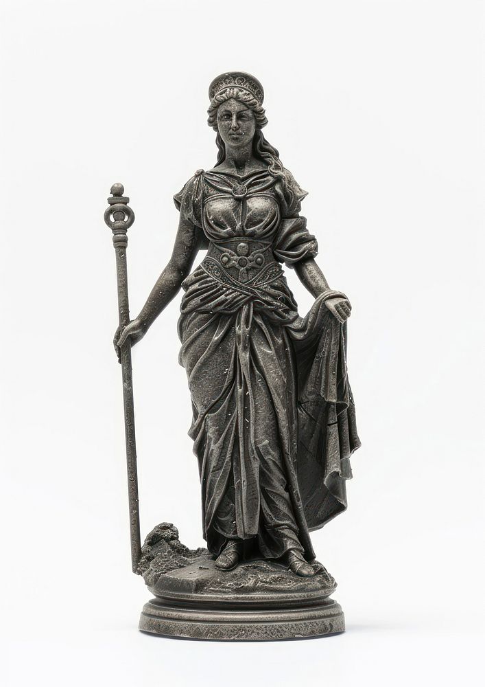 Elegant goddess statue with staff | Free Photo - rawpixel