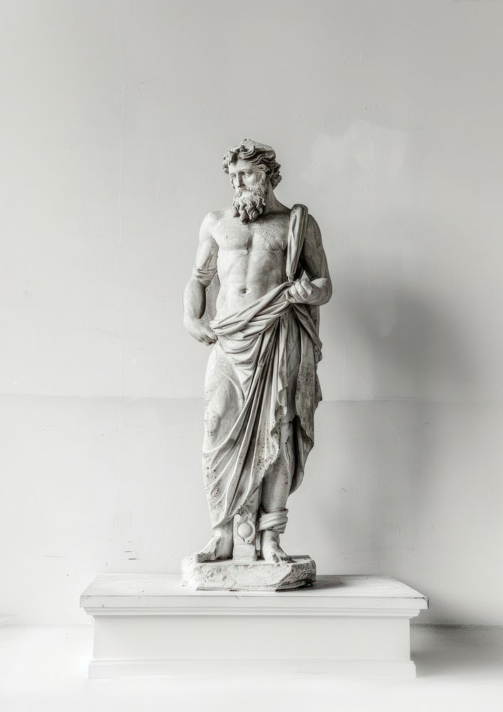 Classical marble statue on pedestal | Free Photo - rawpixel