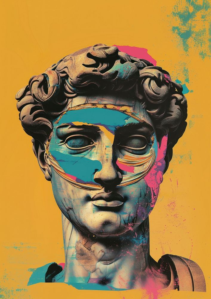 Vibrant classical sculpture art | Free Photo Illustration - rawpixel