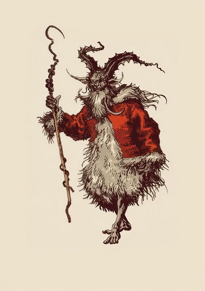 Mythical creature holiday illustration | Free Photo Illustration - rawpixel