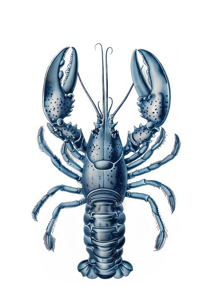 Detailed blue lobster illustration | Free Photo Illustration - rawpixel