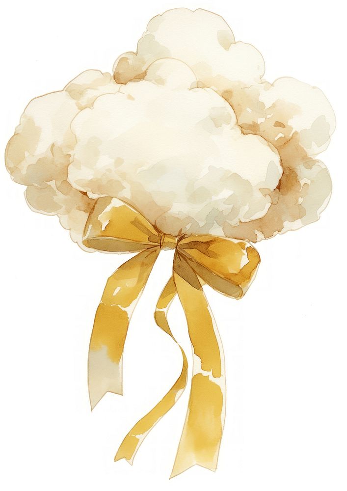 Elegant fluffy bow illustration | Free Photo Illustration - rawpixel